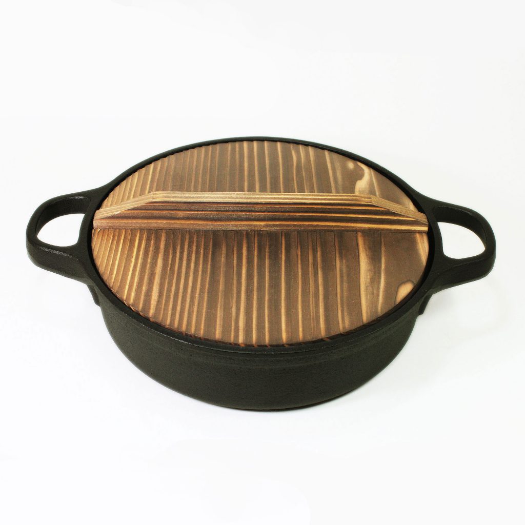 南部鉄器 すき焼き・餃子 兼用鍋 20cm Nanbu-ironware Sukiyaki and Chinese-dumpling pan ...